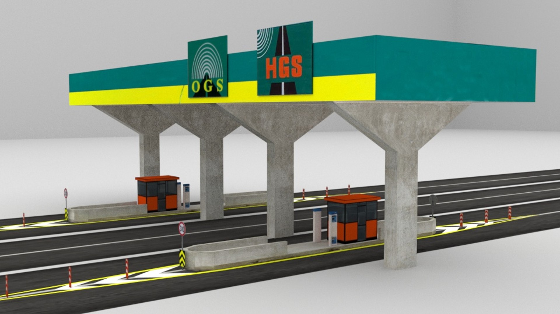 Toll Booth 3D Model - TurboSquid 1927058