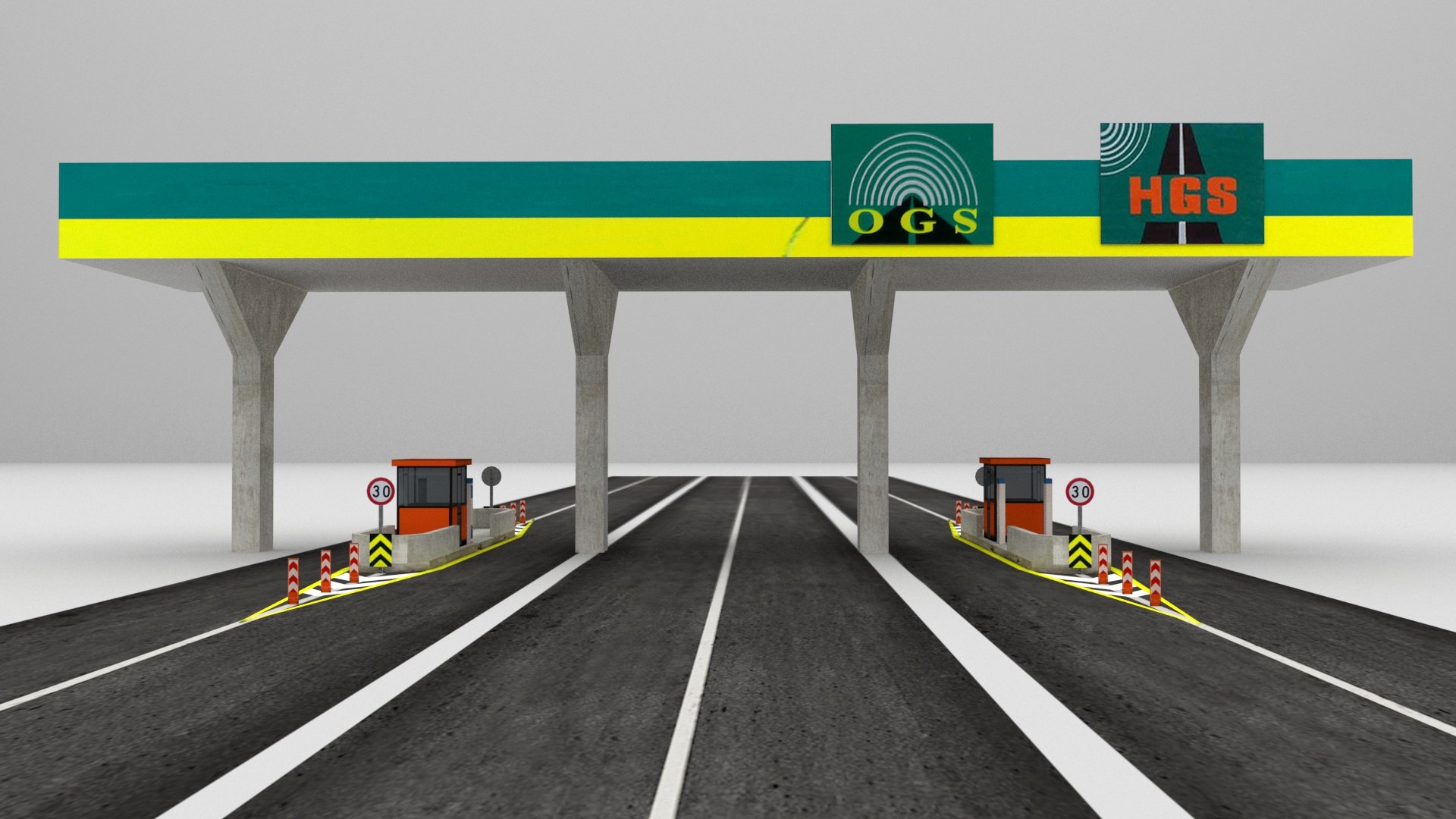 Toll Booth 3D Model - TurboSquid 1927058