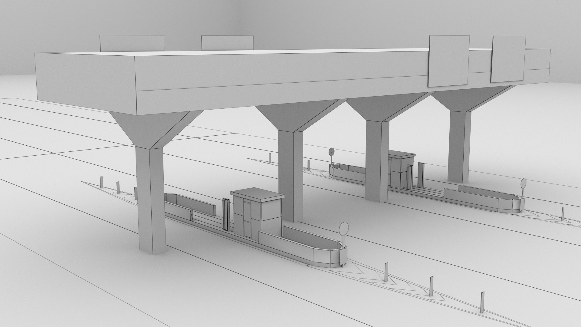 Toll Booth 3D Model - TurboSquid 1927058