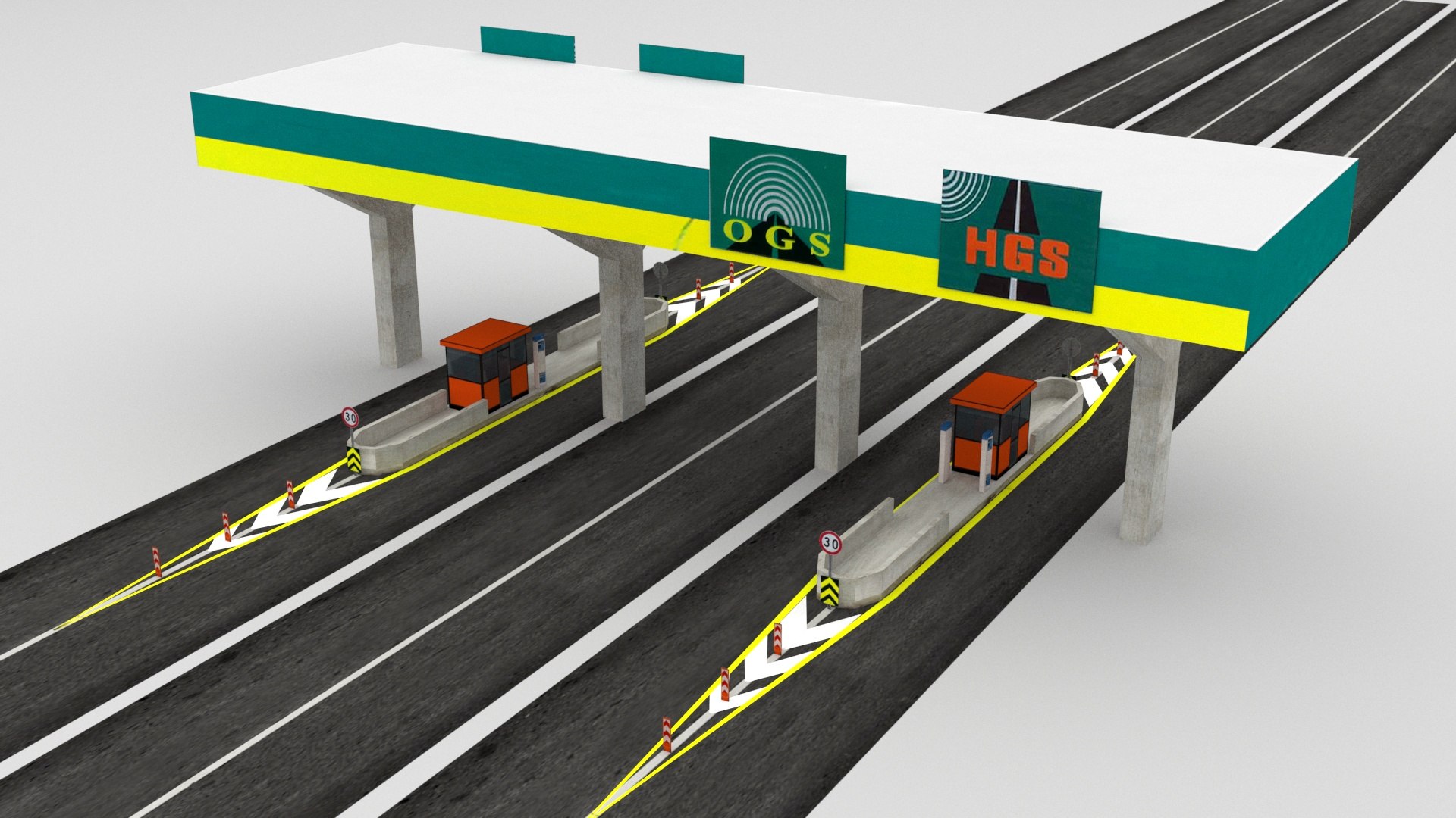Toll Booth 3D Model - TurboSquid 1927058