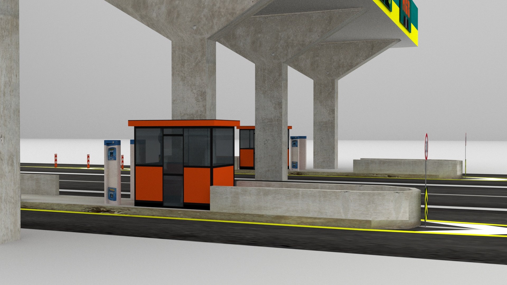 Toll Booth 3D Model - TurboSquid 1927058
