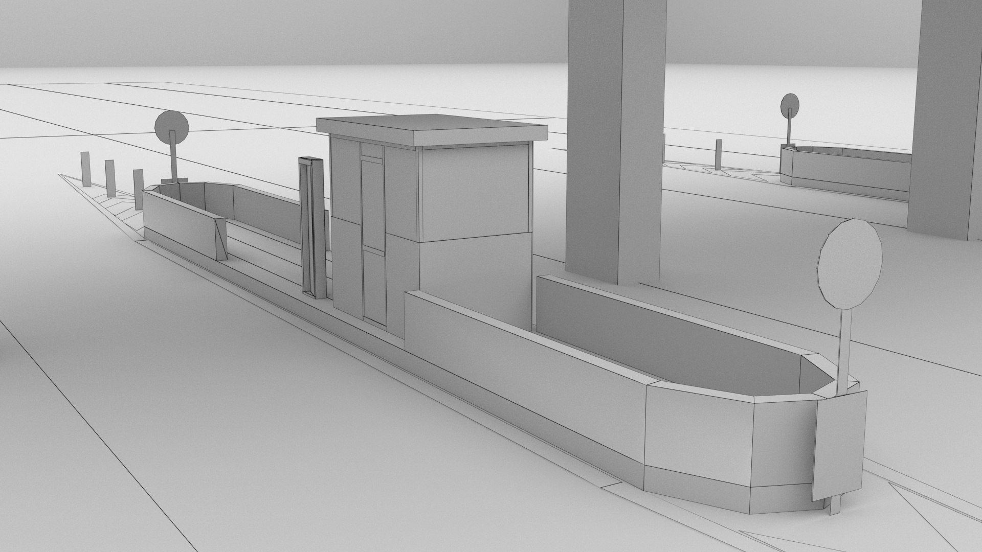 Toll Booth 3D Model - TurboSquid 1927058