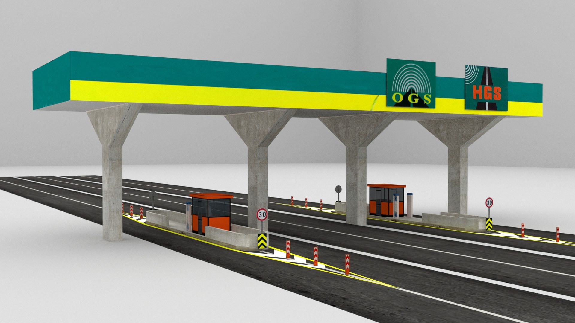 Toll Booth 3D Model - TurboSquid 1927058