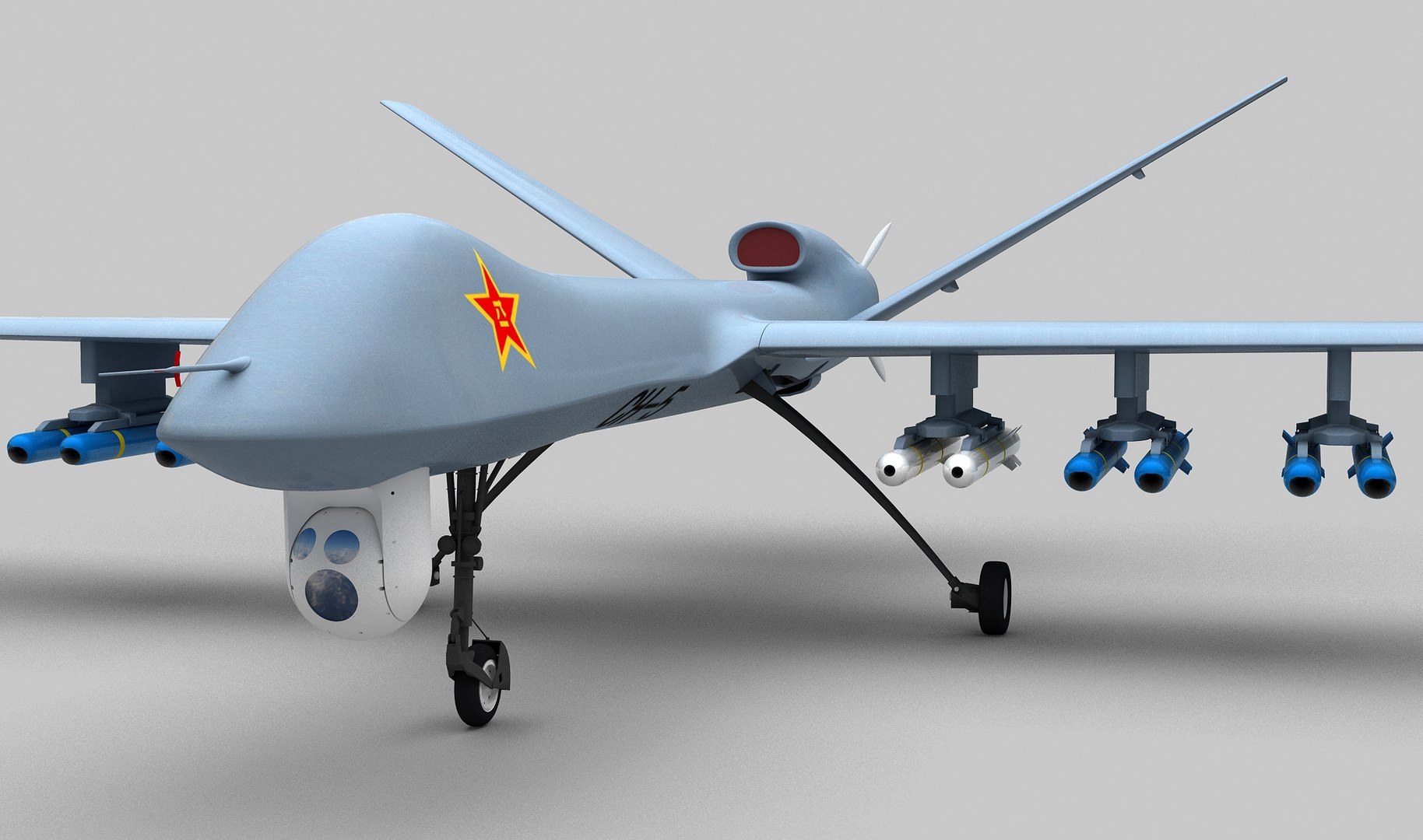 3D CH-5 UAV - TurboSquid 2234681