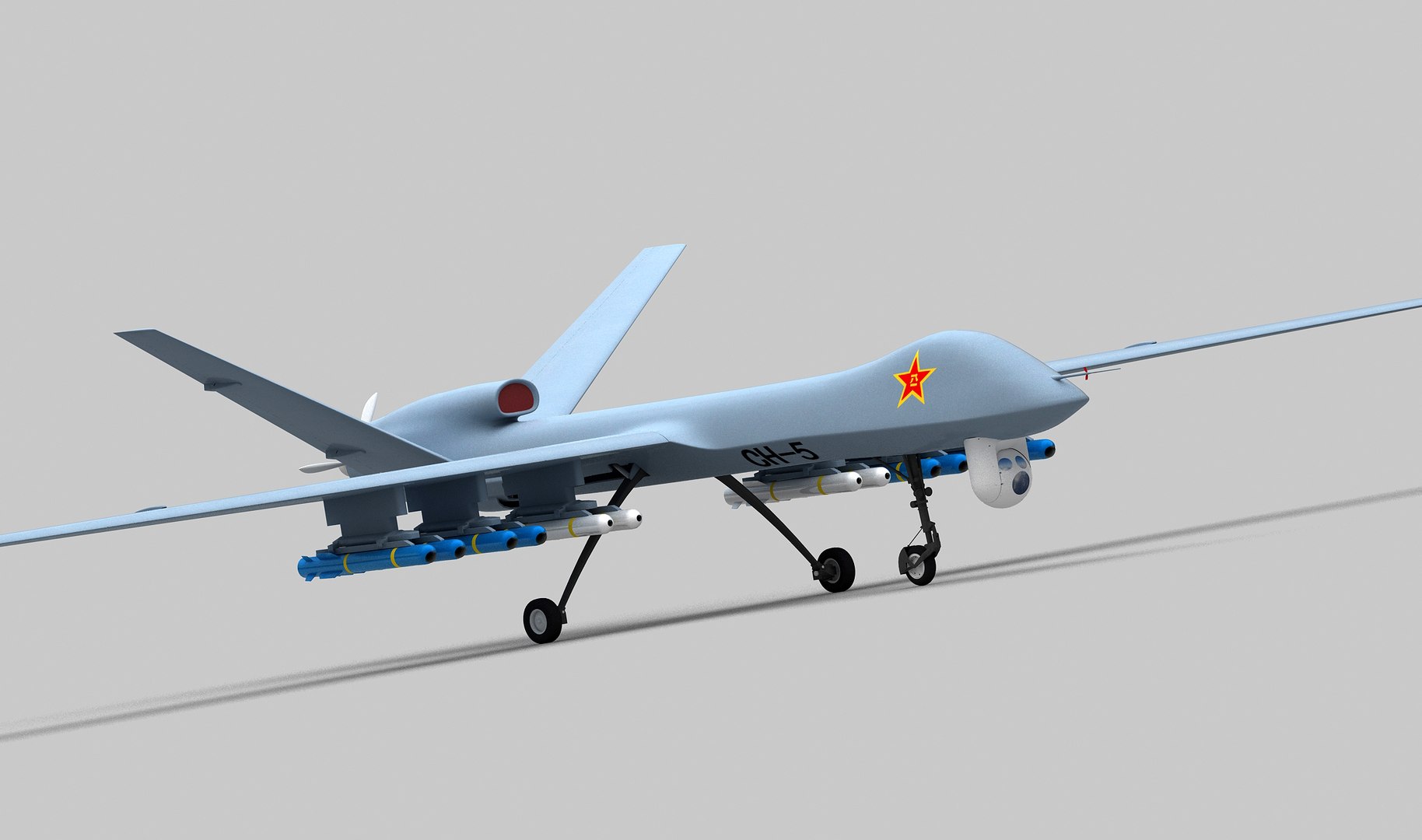 3D CH-5 UAV - TurboSquid 2234681