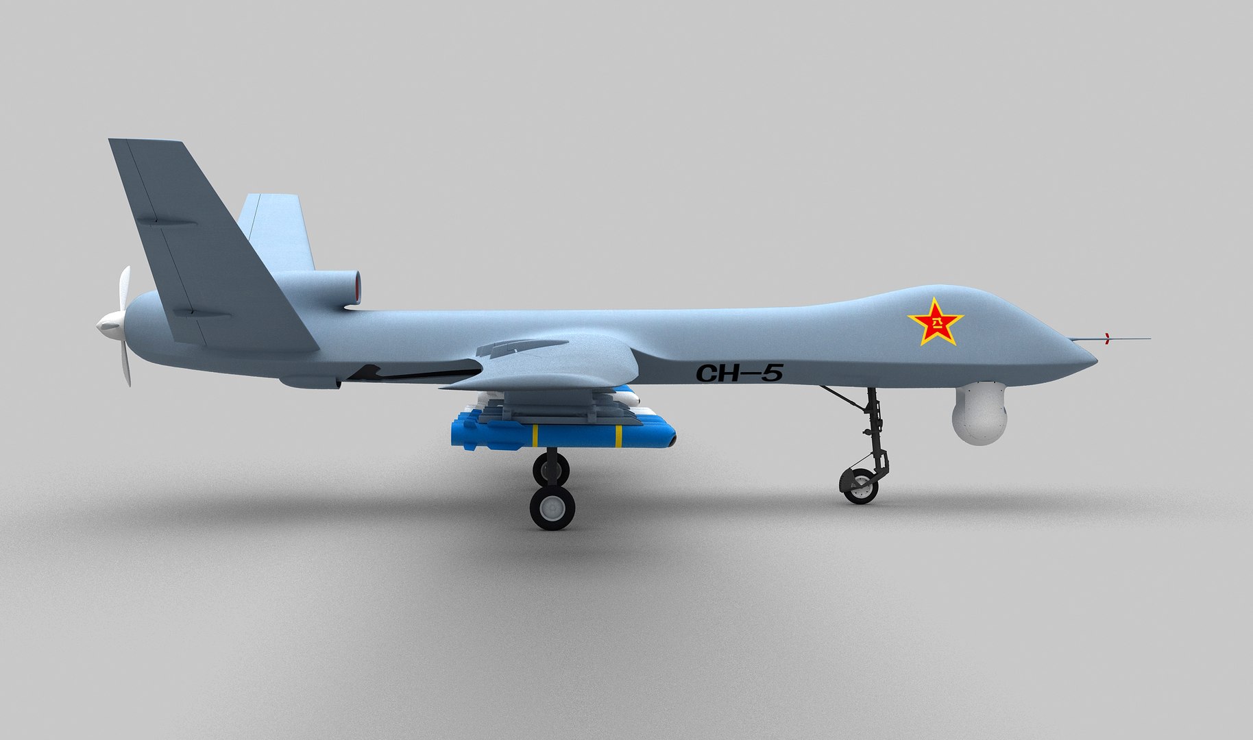 3D CH-5 UAV - TurboSquid 2234681