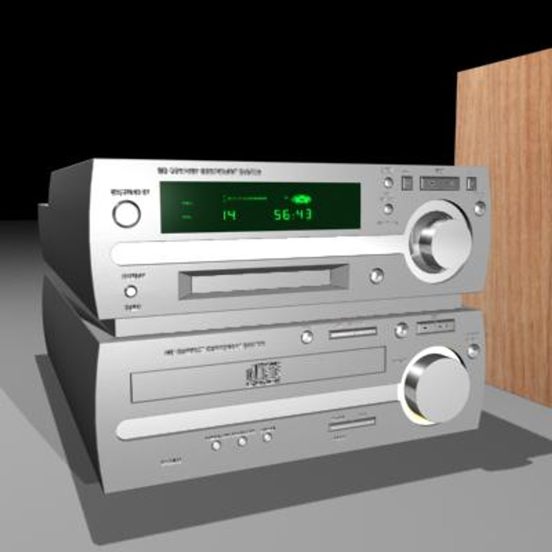 3d hifi compact speakers model