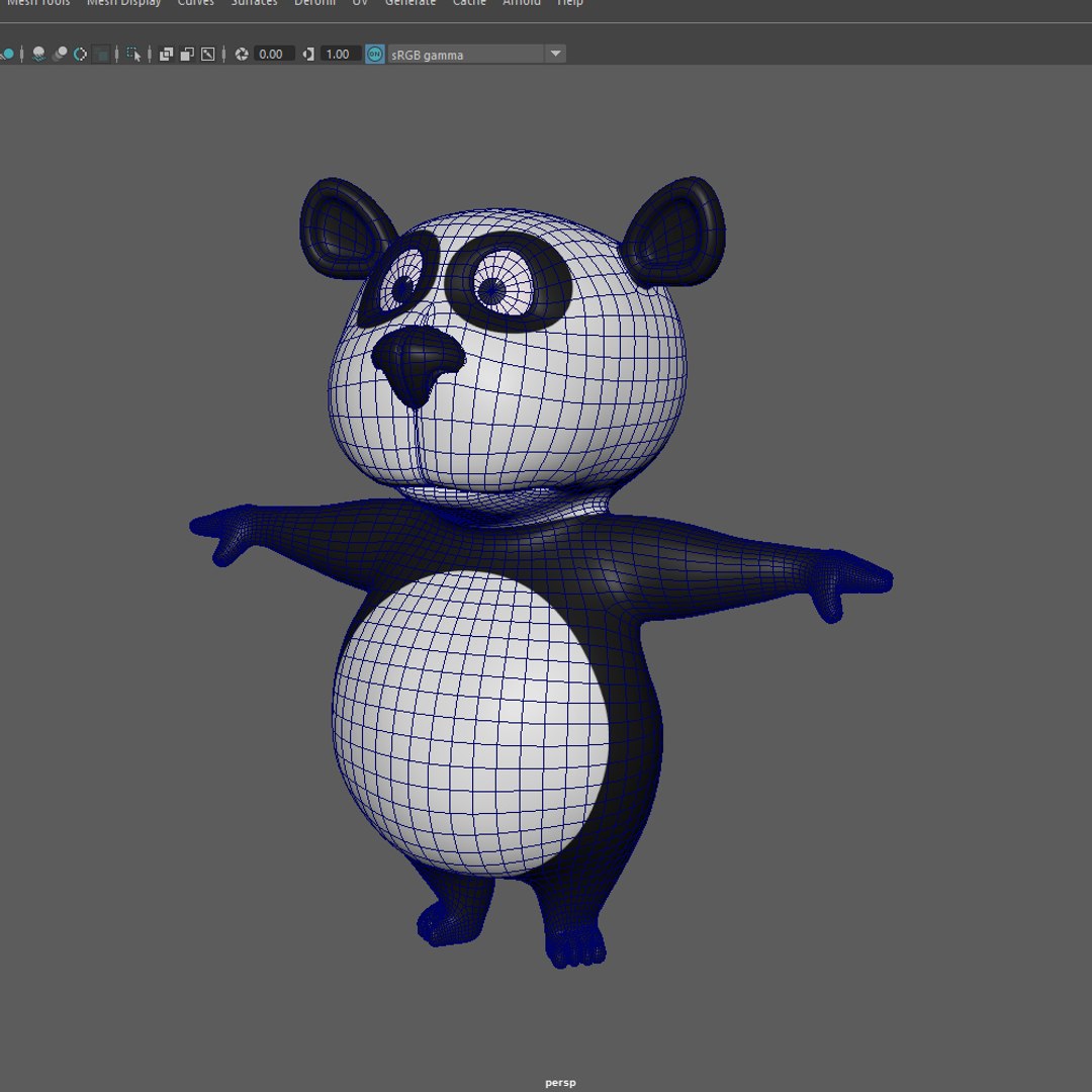 Panda Cartoon 3D Model - TurboSquid 1636236