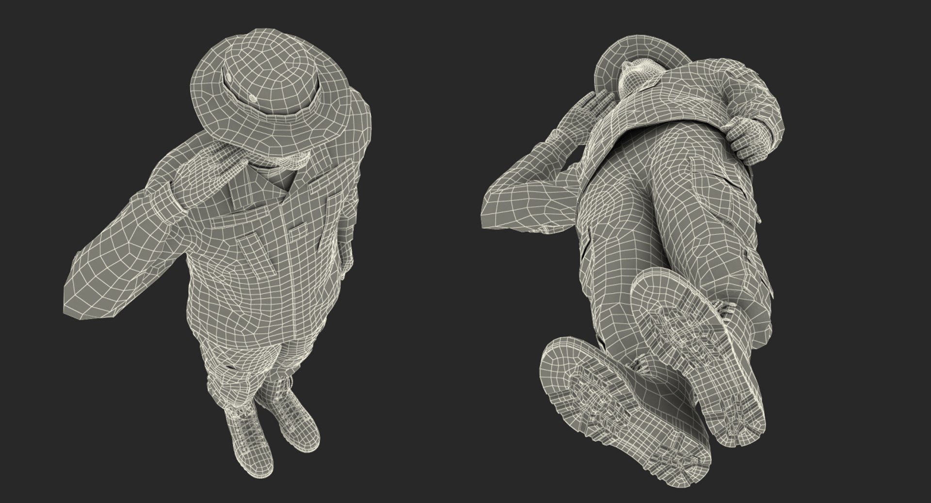 3D acu soldier saluting pose - TurboSquid 1413055