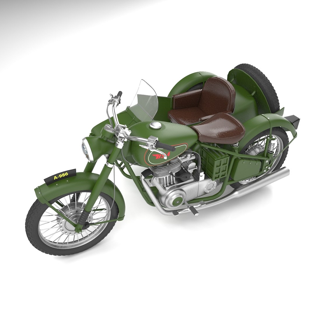 Bsa Sidecar Model - TurboSquid 1361261