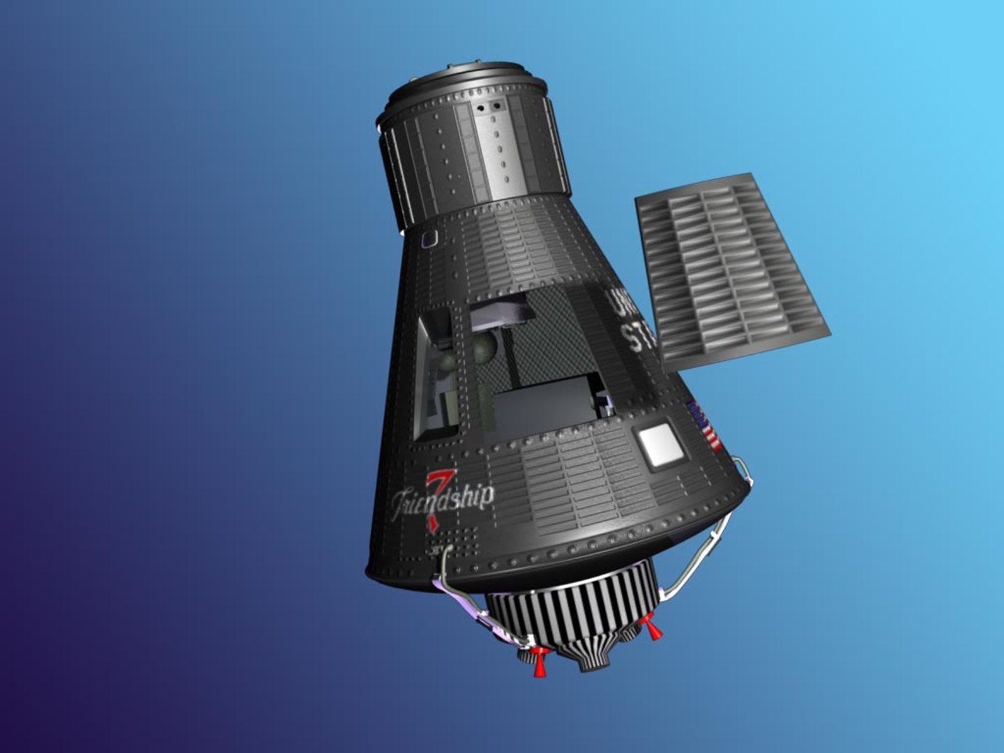 Nasa Mercury 6 Capsule Max