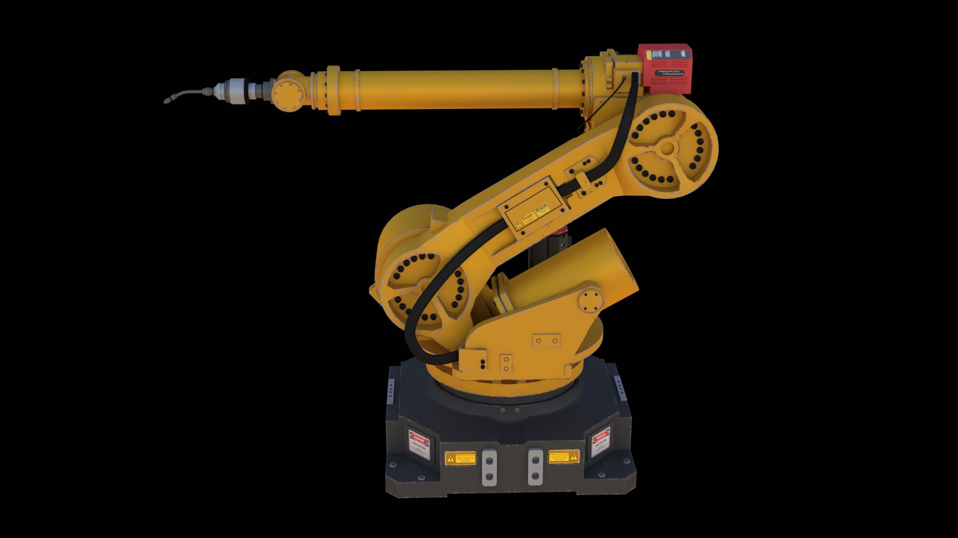 3D Industrial Robot Hand Low-poly 3D Model - TurboSquid 2201101