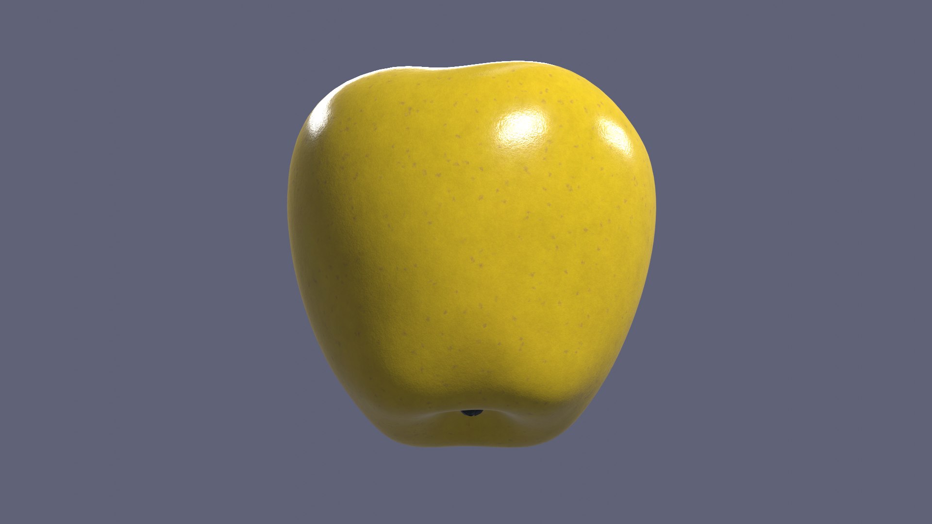 3D Realistic Yellow Apple Model - TurboSquid 2073541
