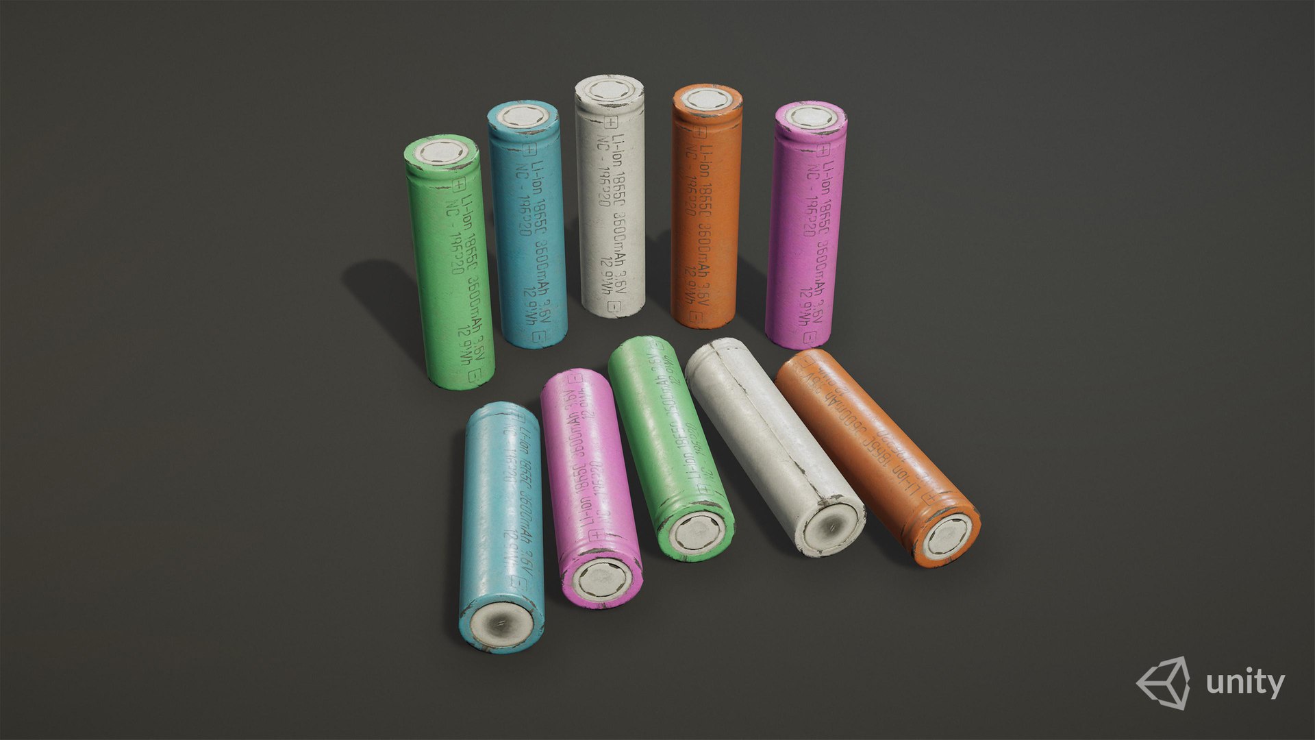 Battery 18650 - PBR Game Ready Low-poly 3D Model - TurboSquid 2045150