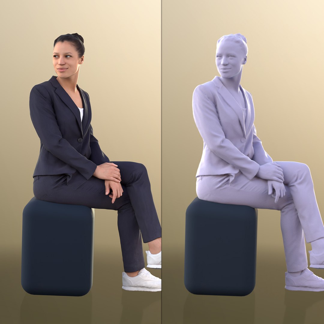10868 Diana - Business Woman Sitting 3D Model - TurboSquid 1793902