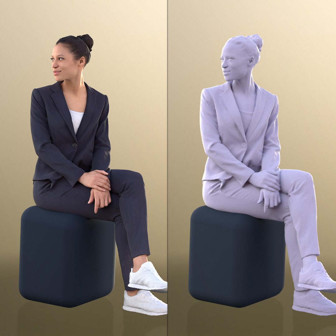 10868 Diana - Business Woman Sitting 3D Model - TurboSquid 1793902