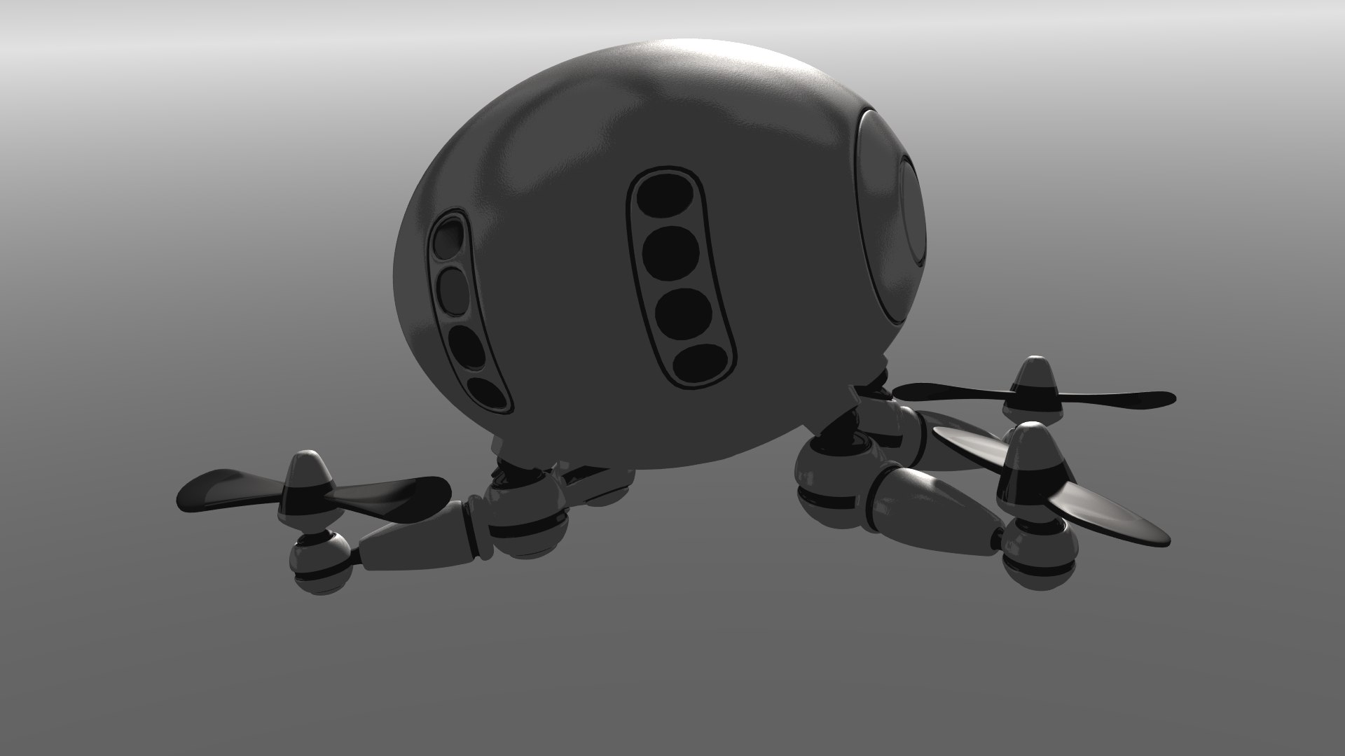 3D Cute Drone Model - TurboSquid 2201591