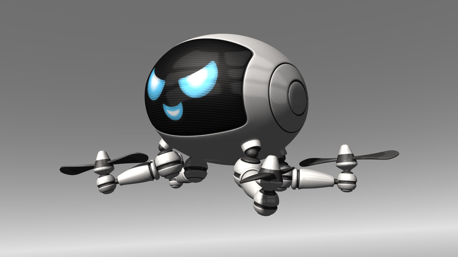 3D Cute Drone Model - TurboSquid 2201591