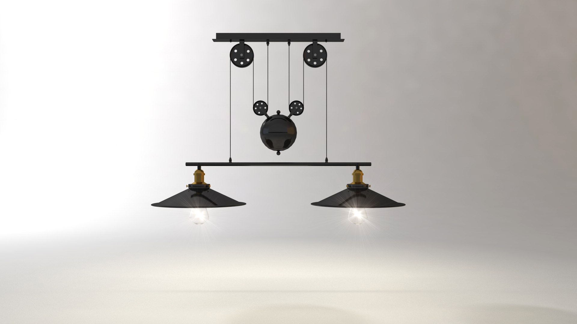 Hanging industrial light 3D model - TurboSquid 1344644