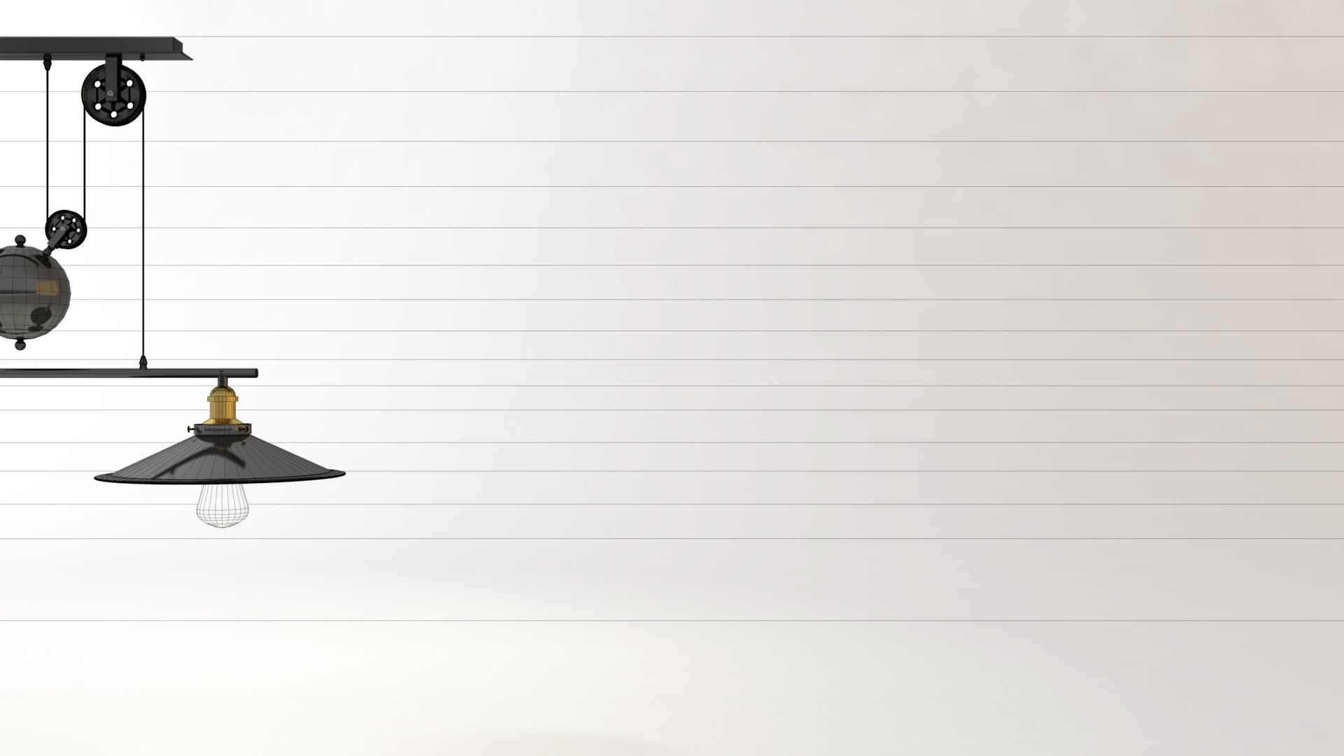 Hanging industrial light 3D model - TurboSquid 1344644