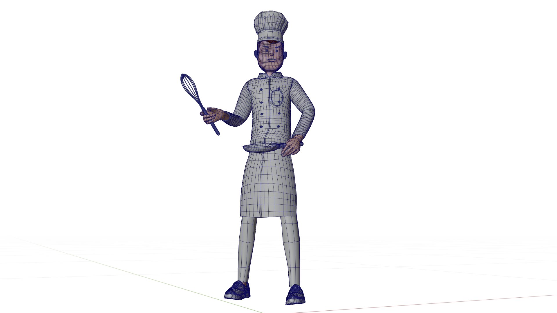 3D Model Cartoon Chef - TurboSquid 2125301