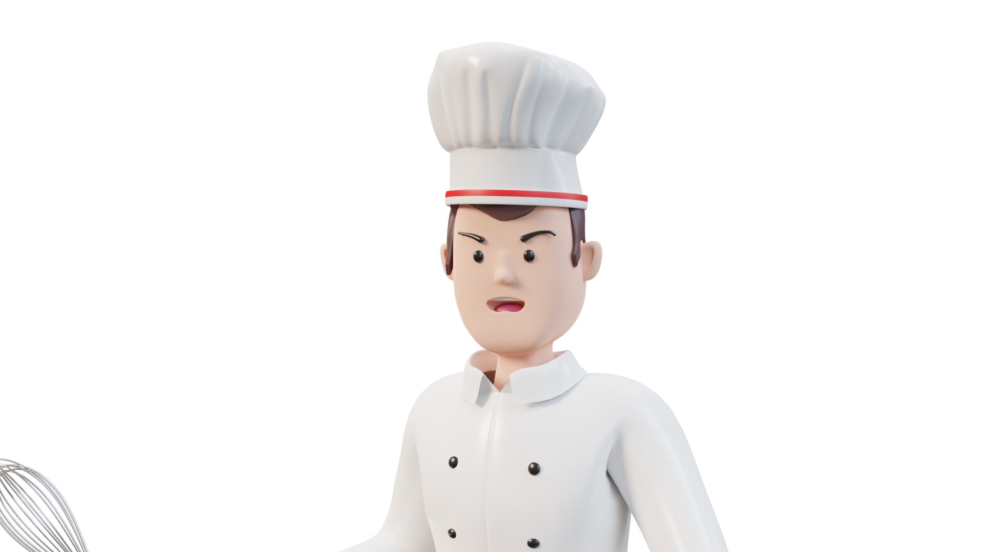 3D Model Cartoon Chef - TurboSquid 2125301