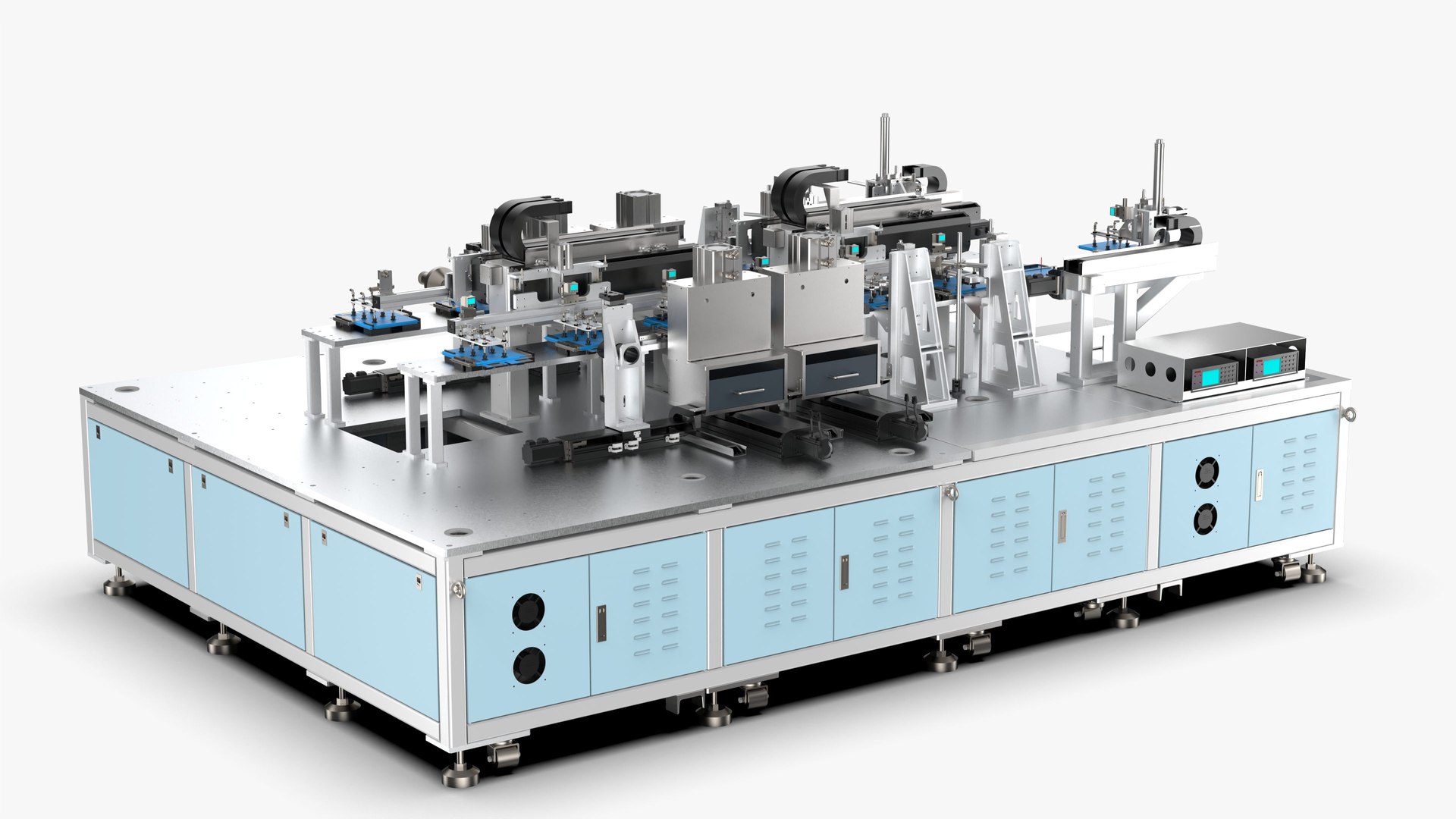 Automatic Battery Cell Processing Assembly Line 3d Model Turbosquid