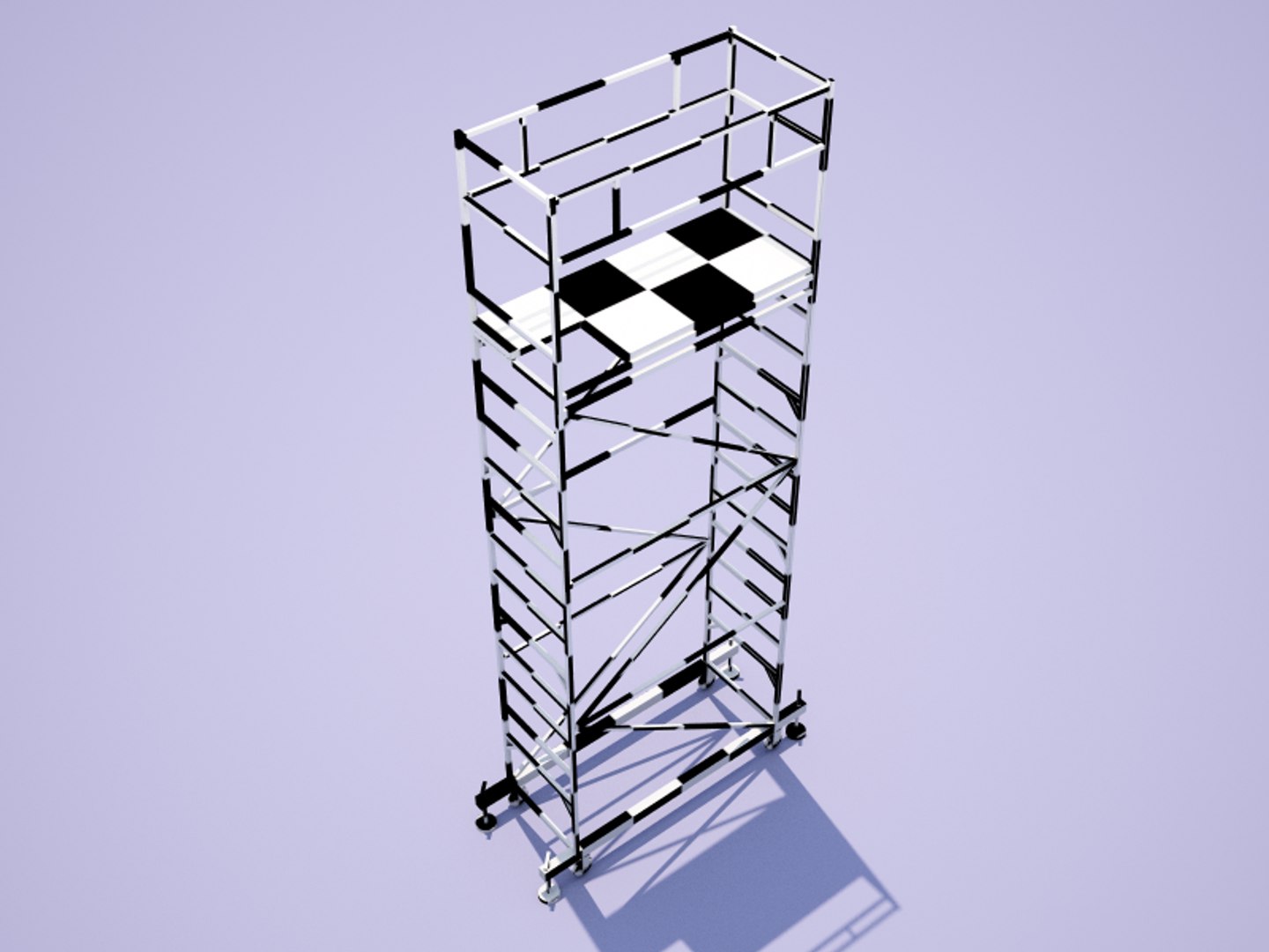 3d scaffolding 2x2m model