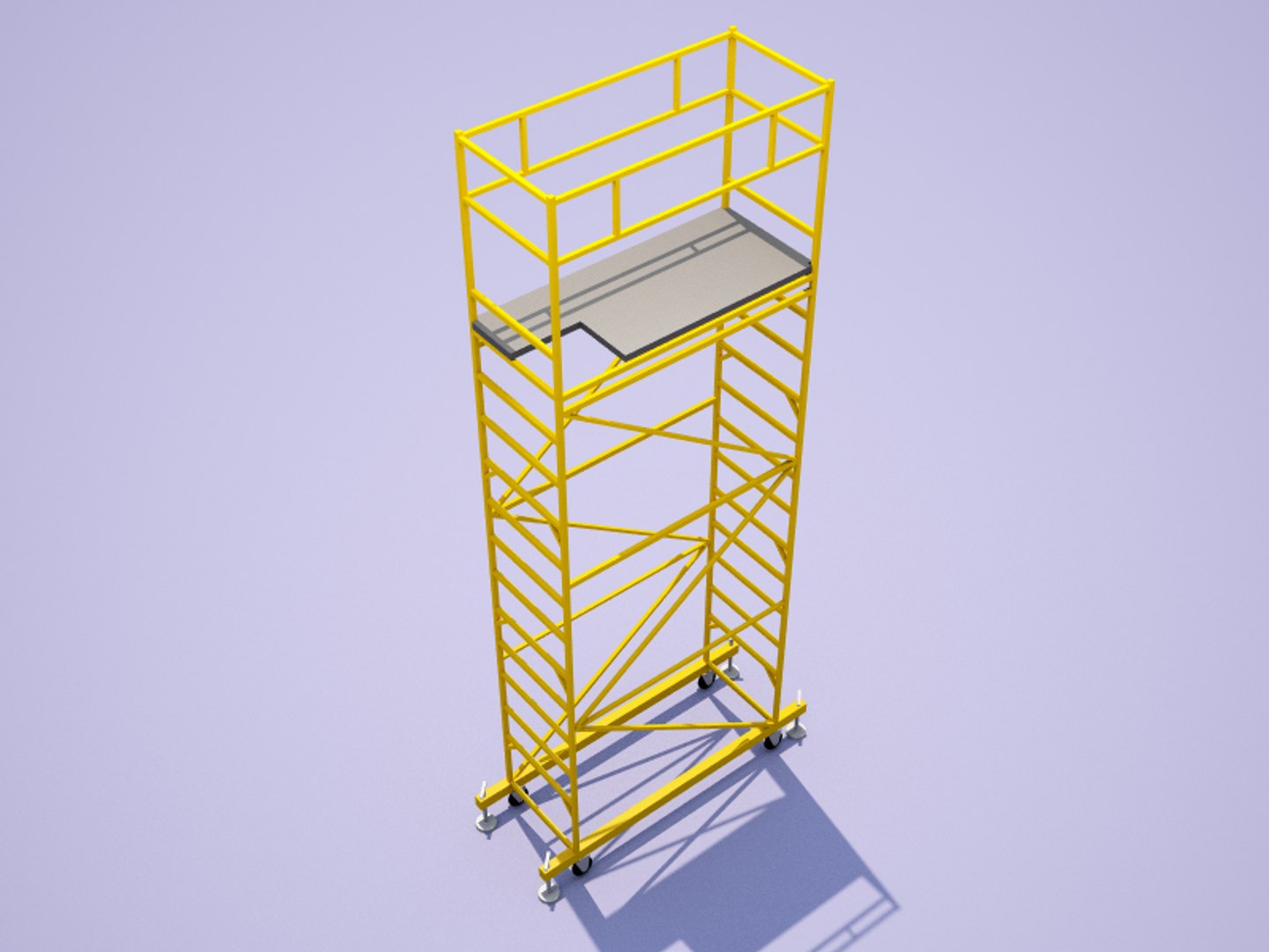 3d scaffolding 2x2m model