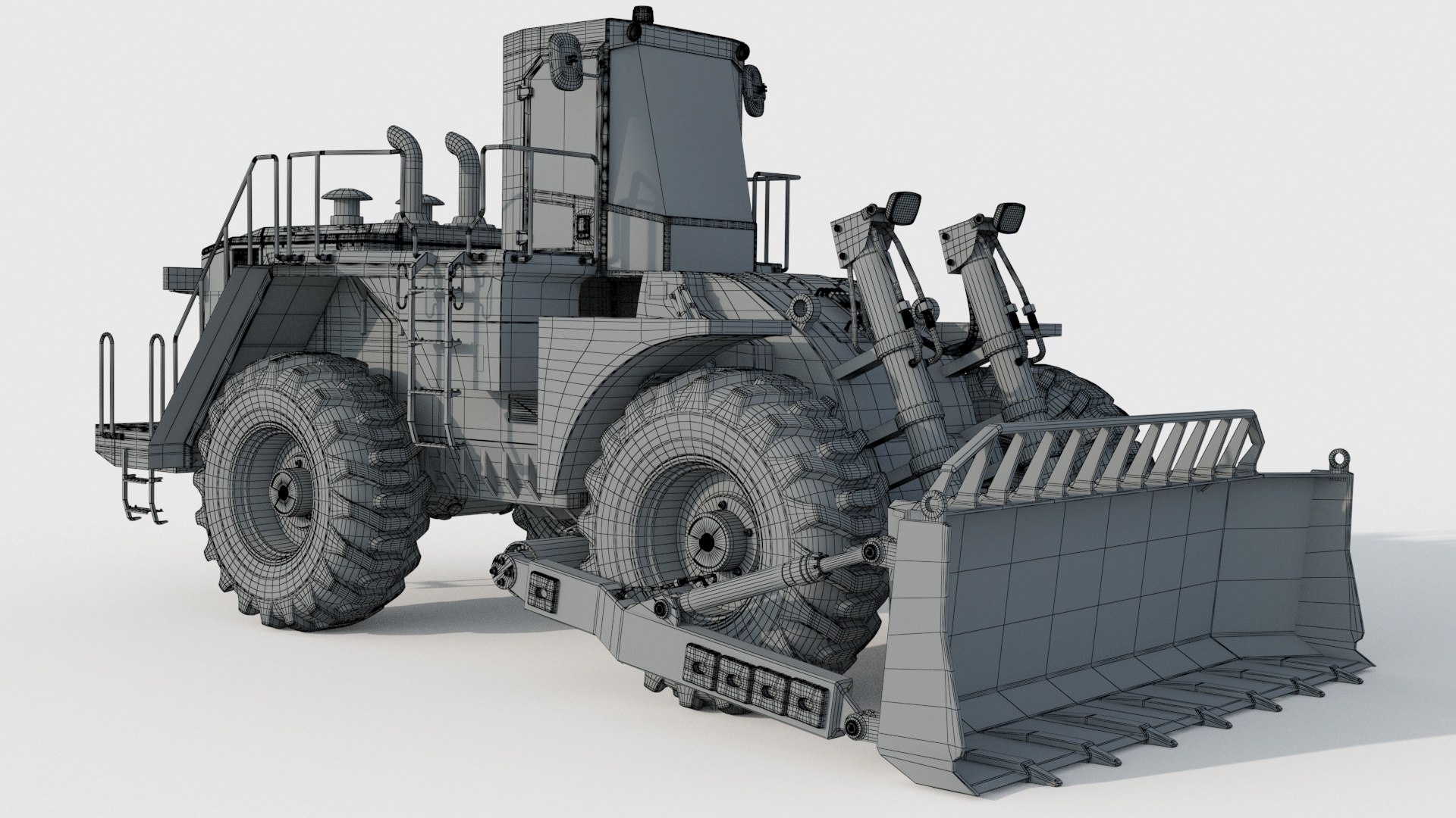 Wheel Bull Dozer 3D Model - TurboSquid 2069410