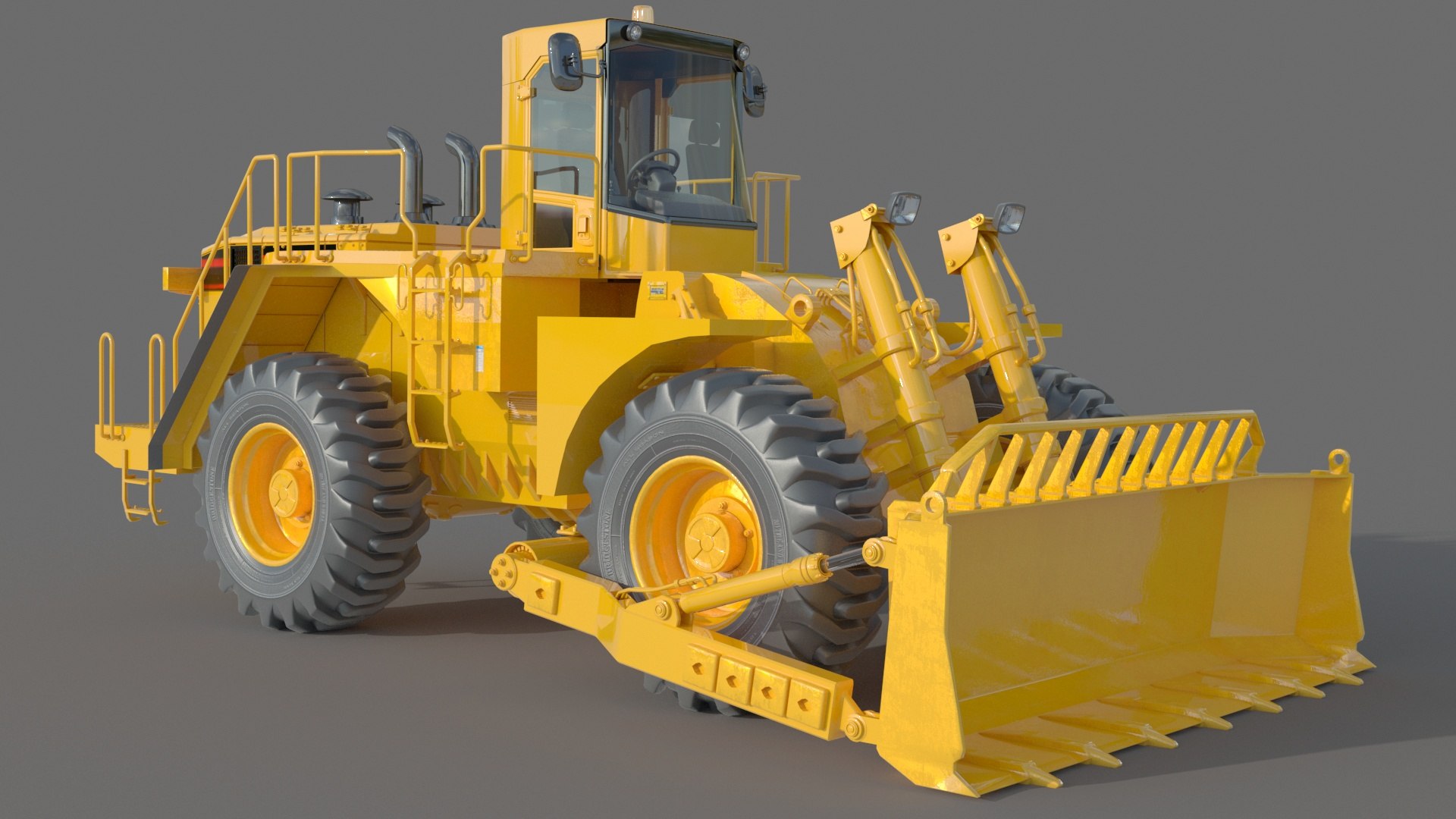 Wheel Bull Dozer 3D Model - TurboSquid 2069410
