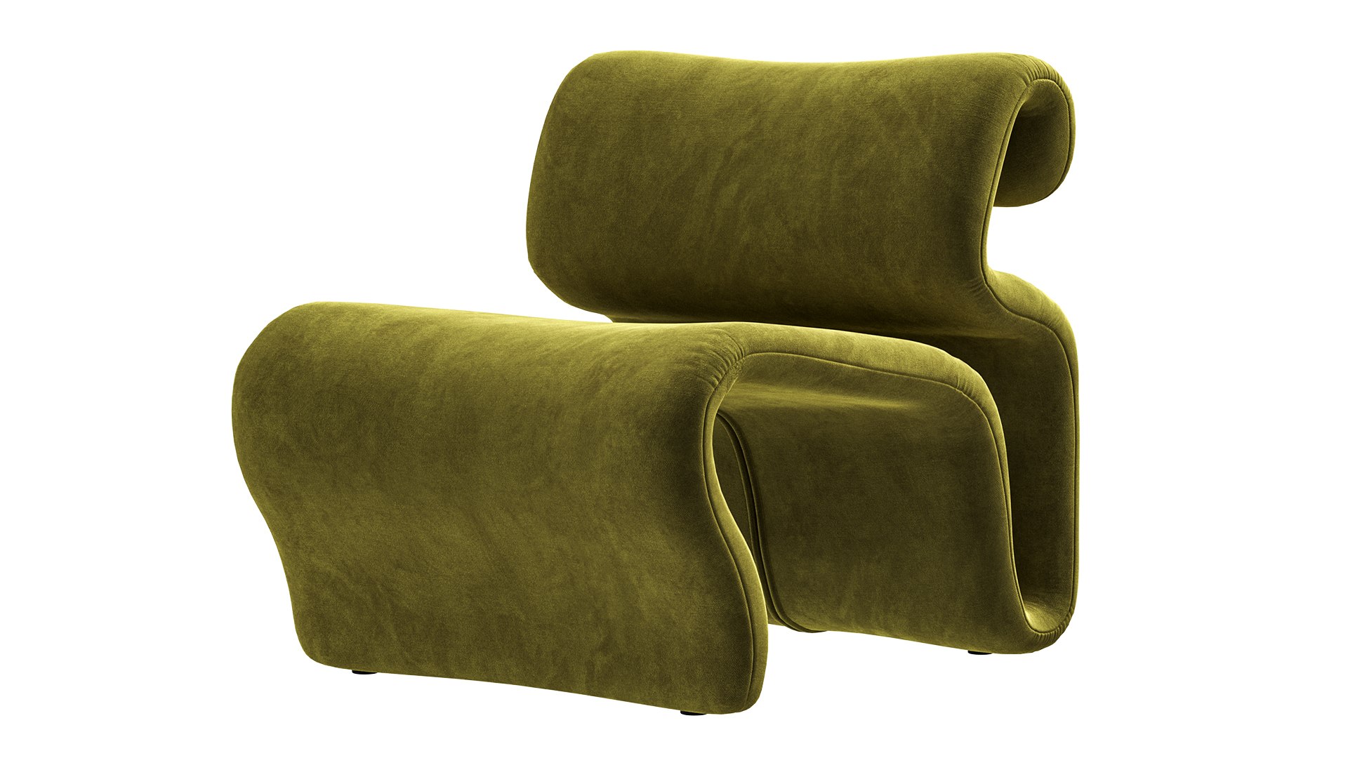 3D Artilleriet - Etcetera Fabric Easy Chair And Footstool - TurboSquid ...