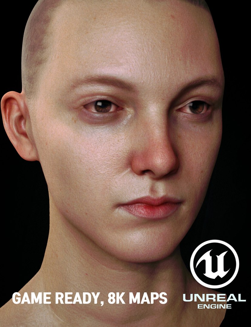3D Young Female Character 8k Model - TurboSquid 1584374