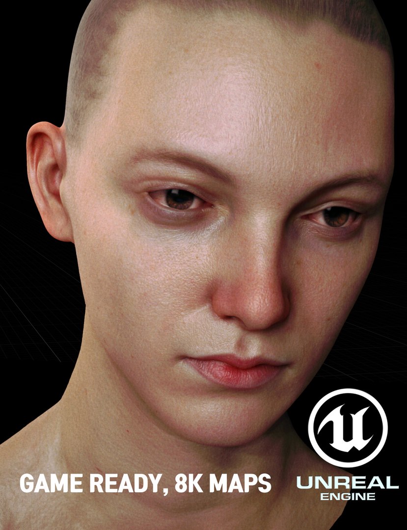 3D Young Female Character 8k Model - TurboSquid 1584374