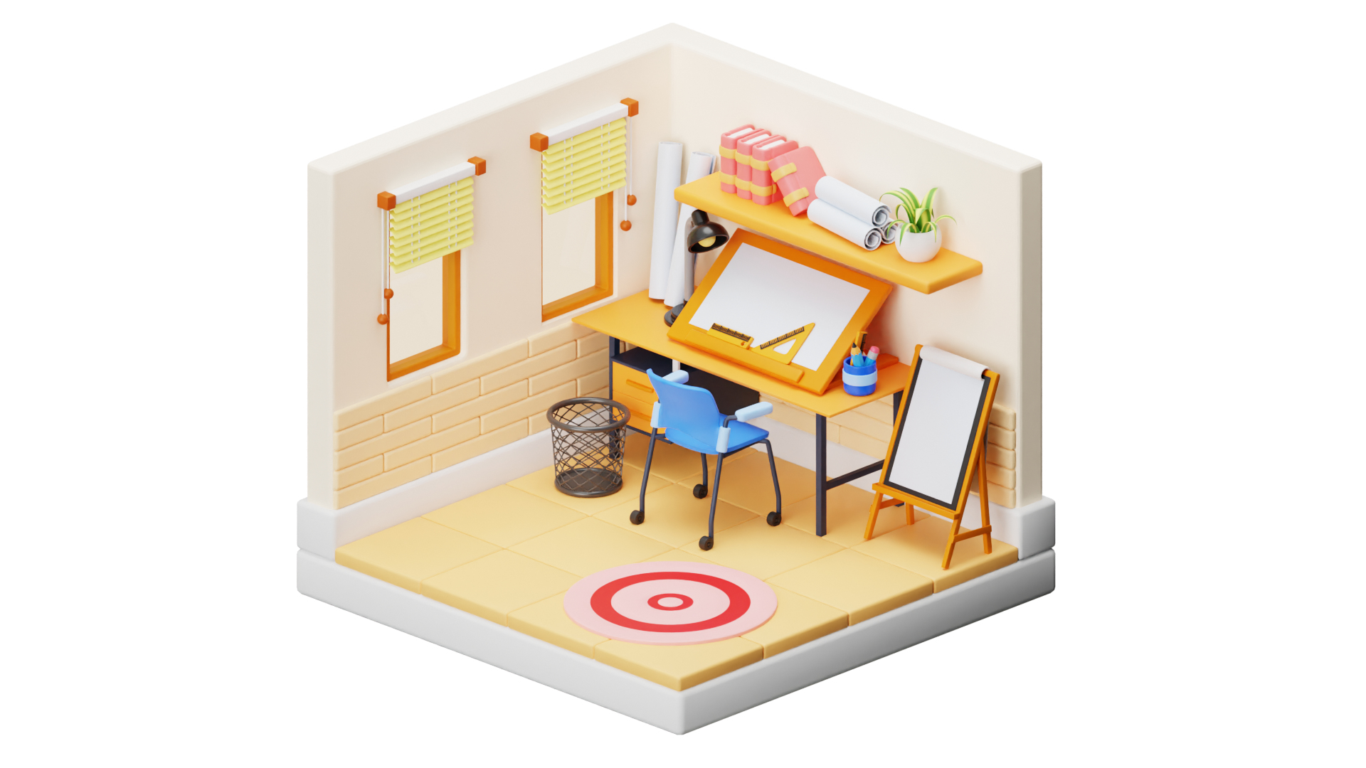 3D Workspace Room Model - TurboSquid 2299232