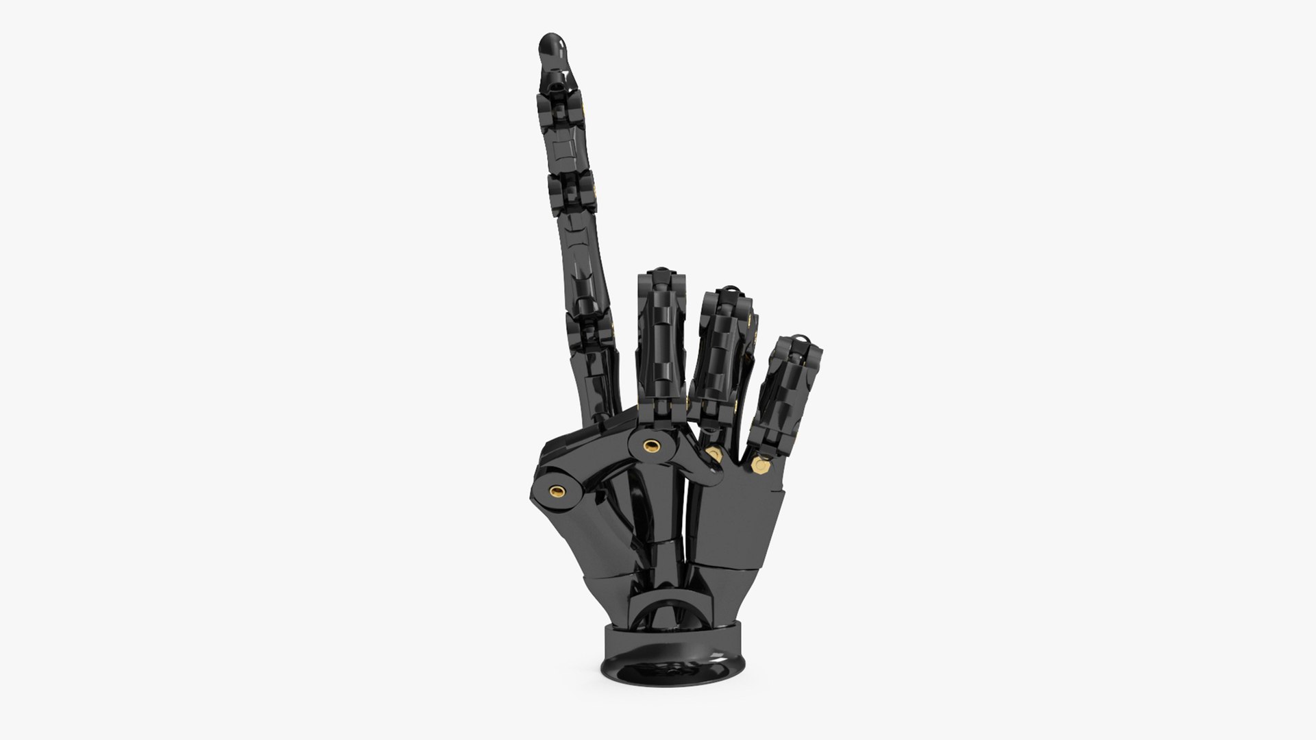 Robotic Hand Black Rigged 3D - TurboSquid 2234945