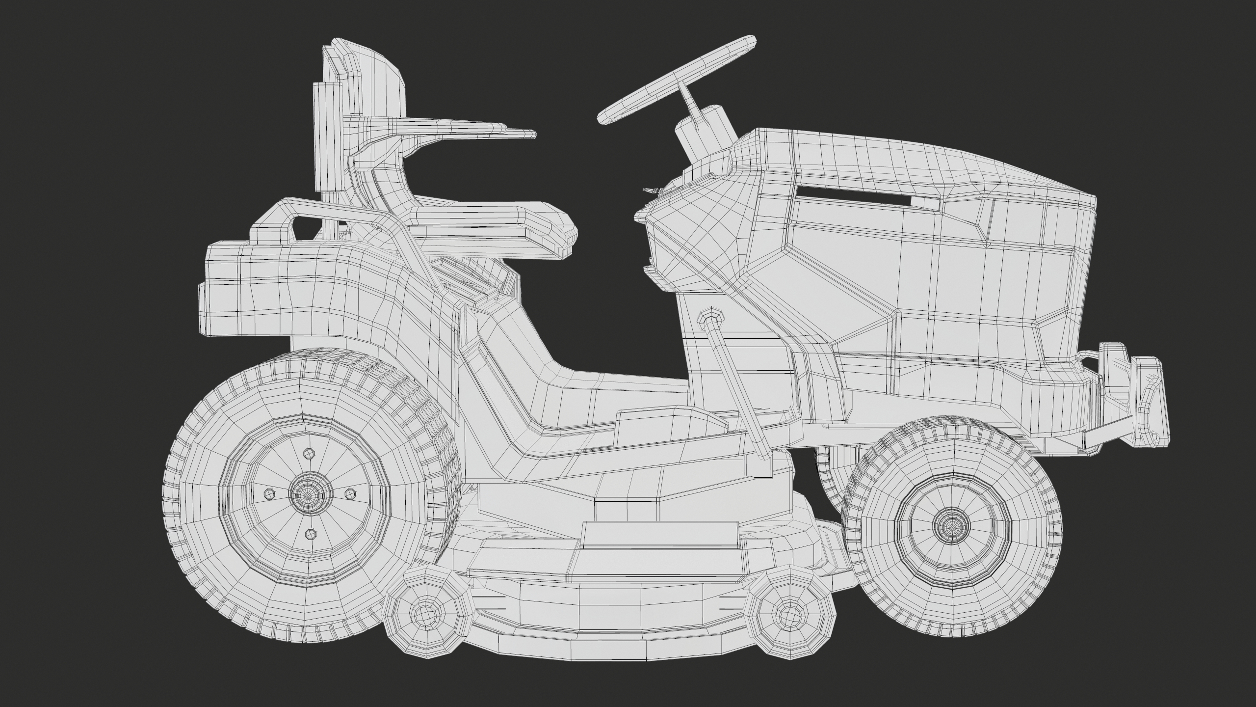 3D Riding Lawn Mower Tractor PBR model - TurboSquid 1797429