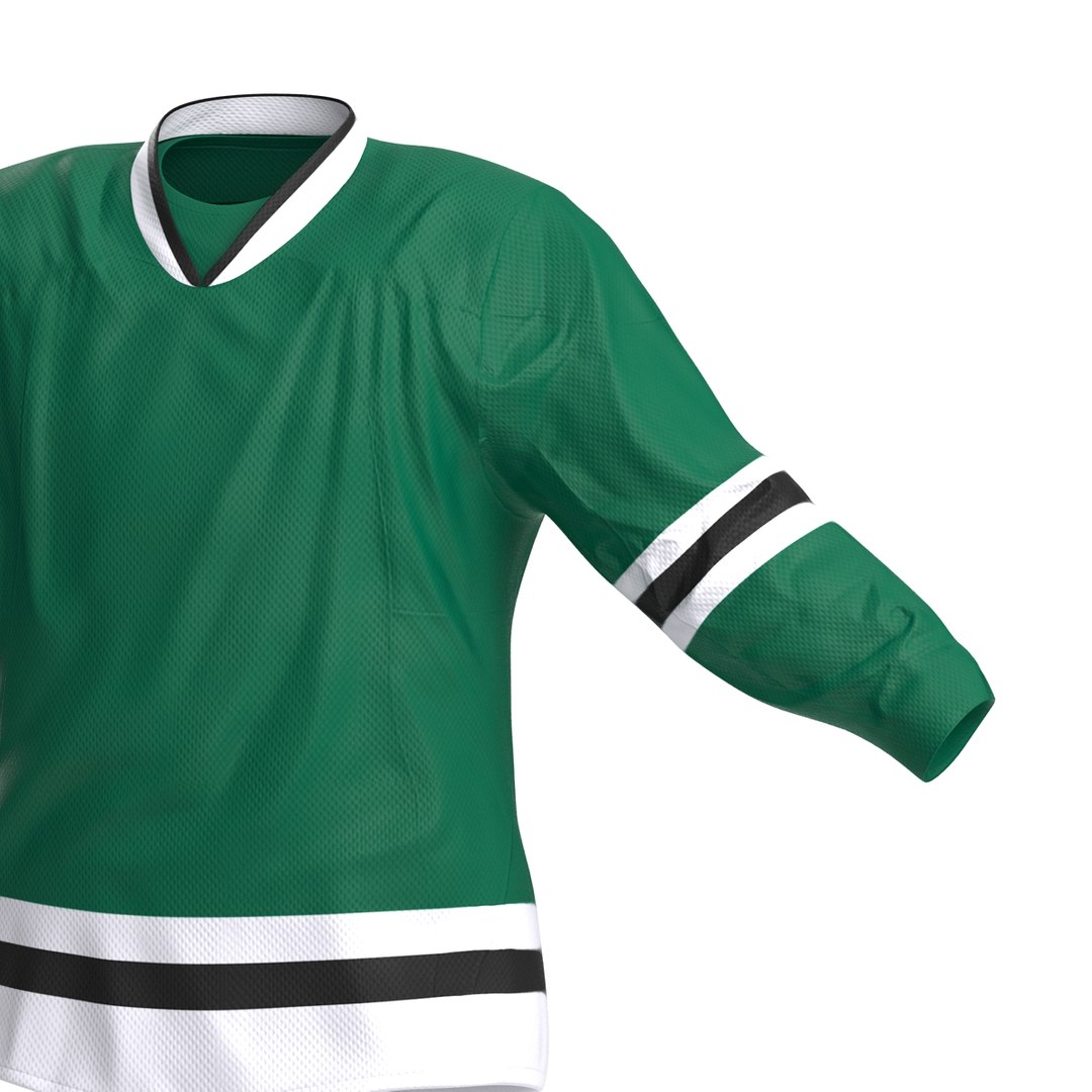3d hockey jersey generic model