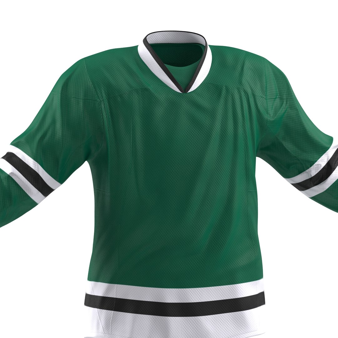 3d hockey jersey generic model
