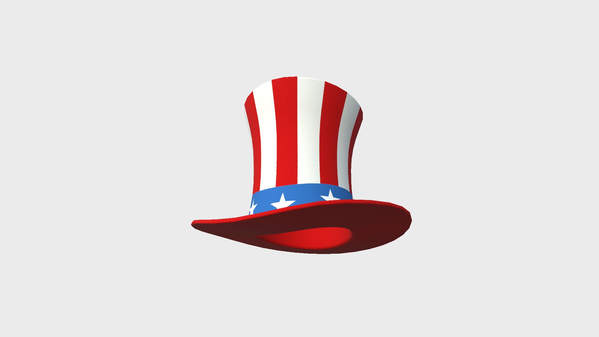 Uncle Sam Hat 01 - Character Design Fashion 3D Model - TurboSquid 1838467
