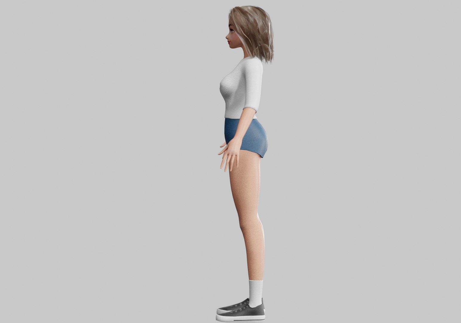 Beautiful Basic Woman V25861 3D Model - TurboSquid 2277138