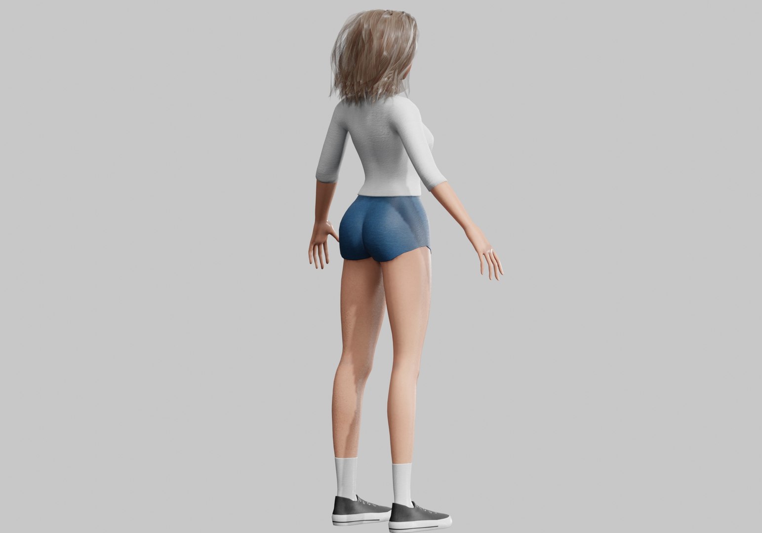 Beautiful Basic Woman V25861 3D Model - TurboSquid 2277138