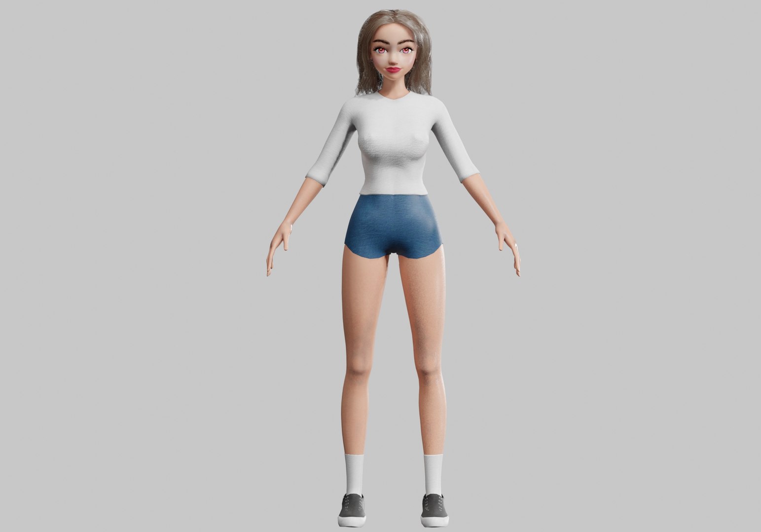 Beautiful Basic Woman V25861 3D Model - TurboSquid 2277138