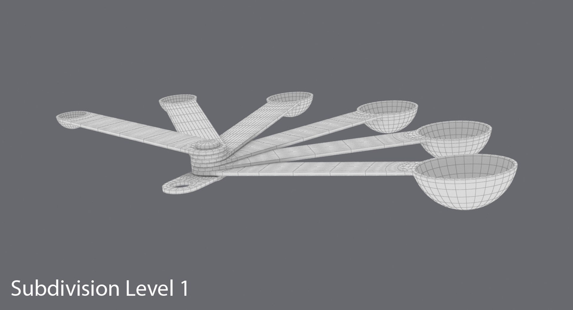 plastic measuring spoons 3d max