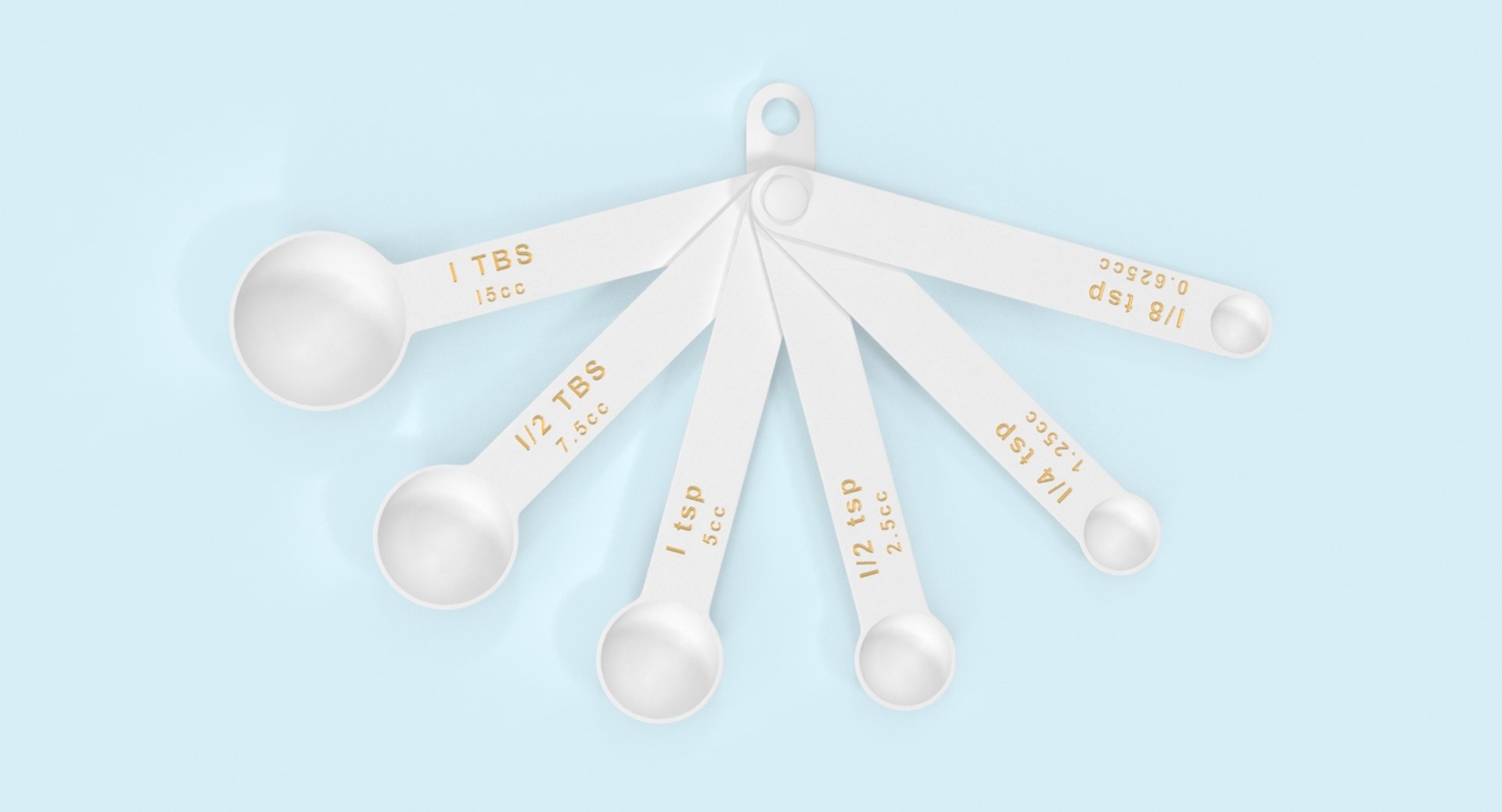 plastic measuring spoons 3d max