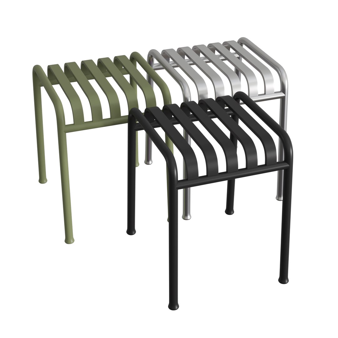 Palissade Stool 3D - TurboSquid 1942619