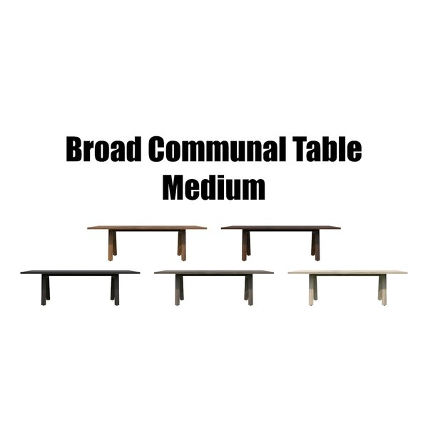 Broad Communal Table Medium 3D 모델 - TurboSquid 2107225