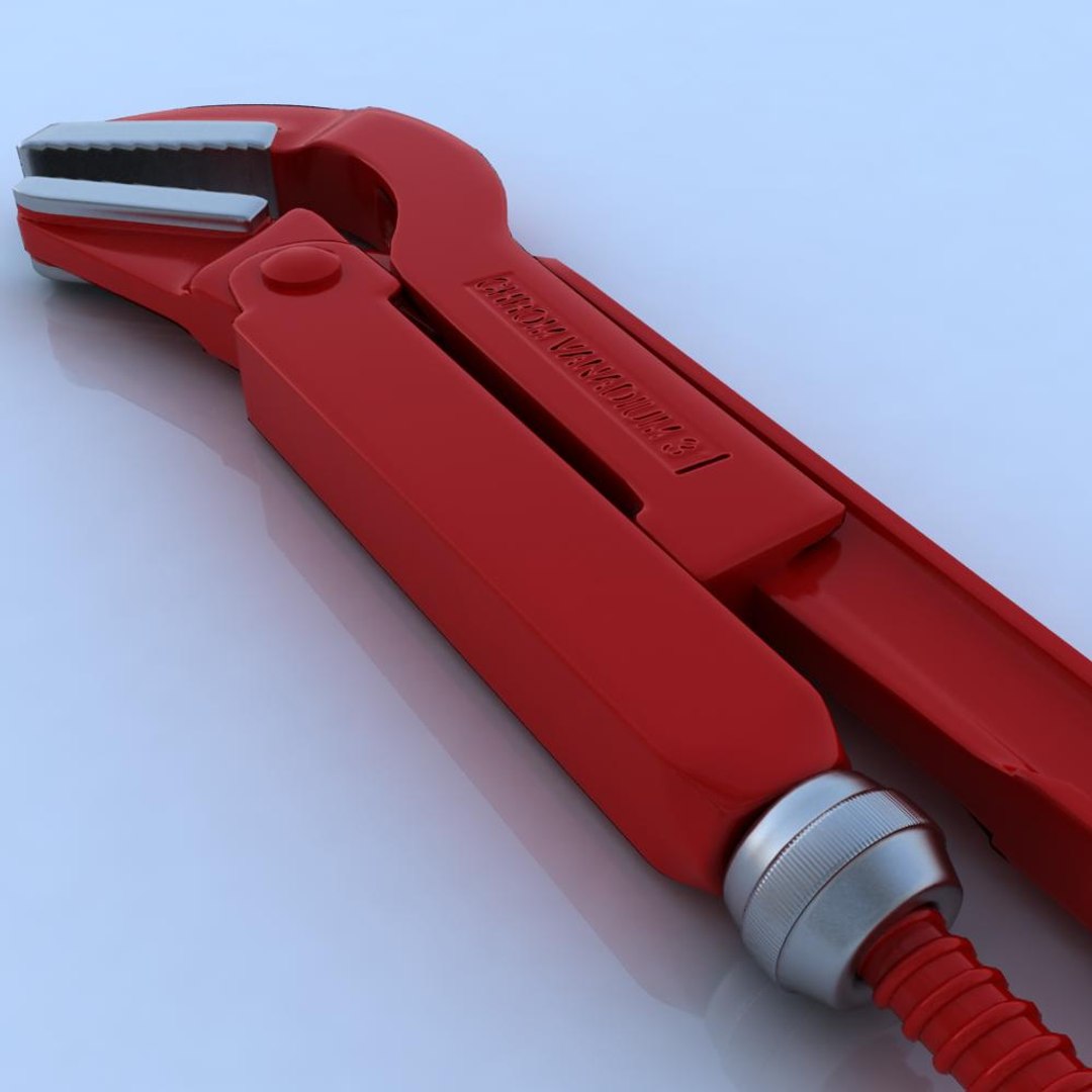 pipe wrench 3d max