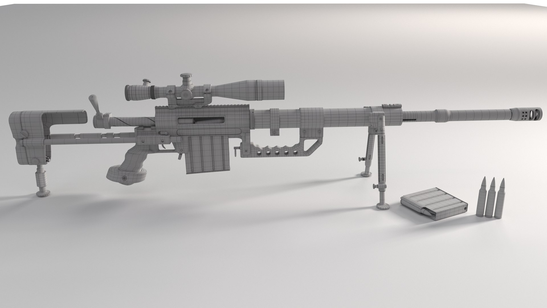 Cheytac M200 Intervention Sniper Rifle 3D Model - TurboSquid 1239200