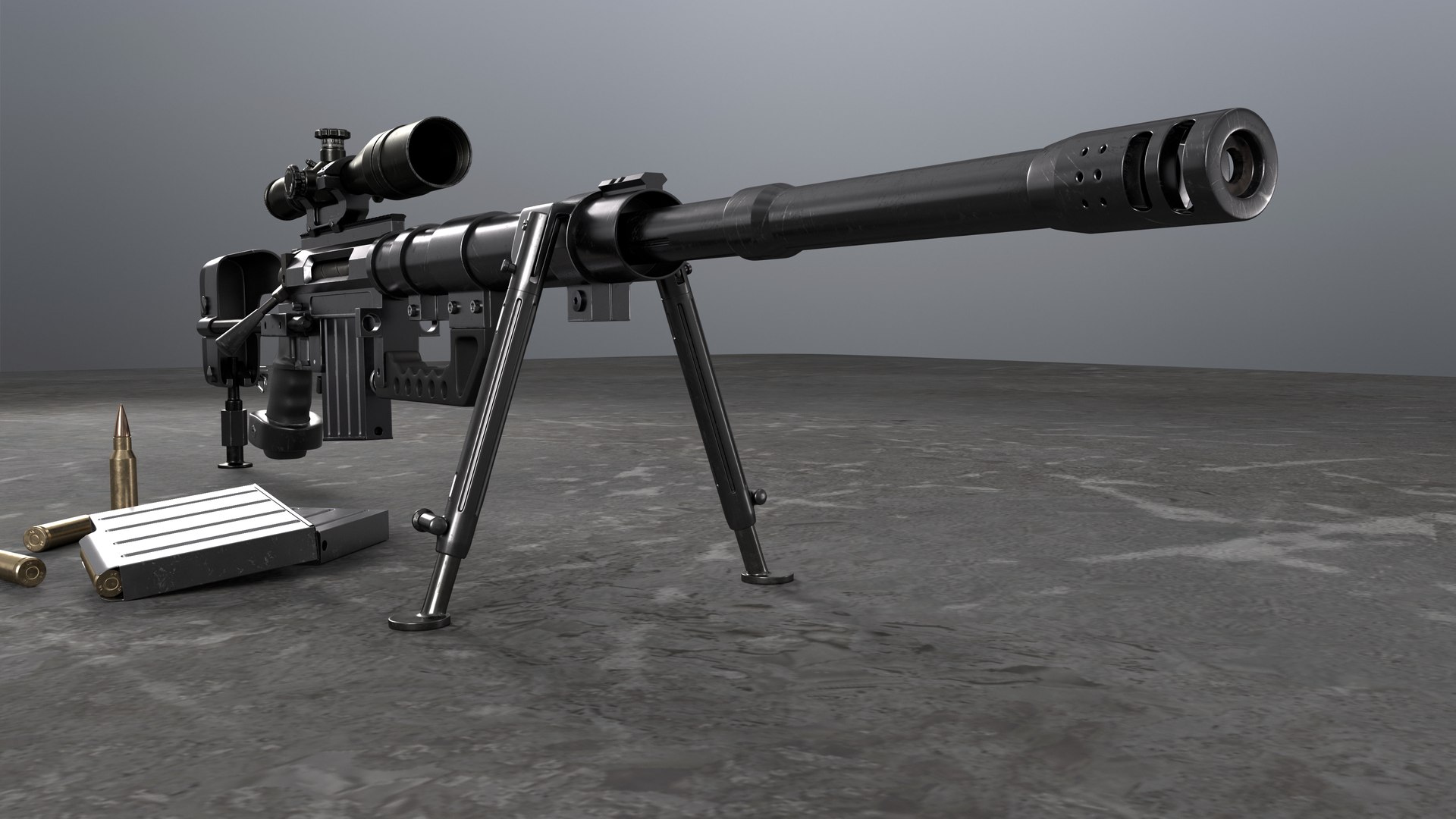 Cheytac M200 Intervention Sniper Rifle 3D Model - TurboSquid 1239200